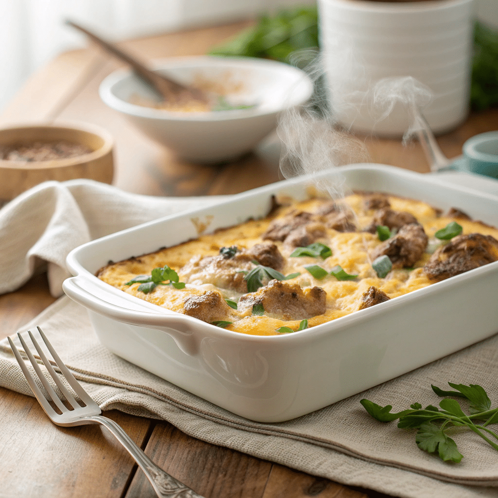 Keto Breakfast Casserole with Sausage | Easy Low Carb Breakfast