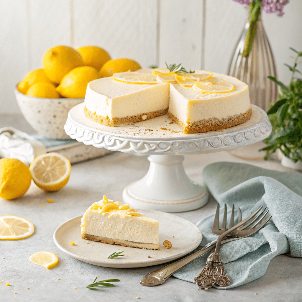Sugar-Free Lemon Cheesecake | Low-Carb & Keto Dessert Recipe