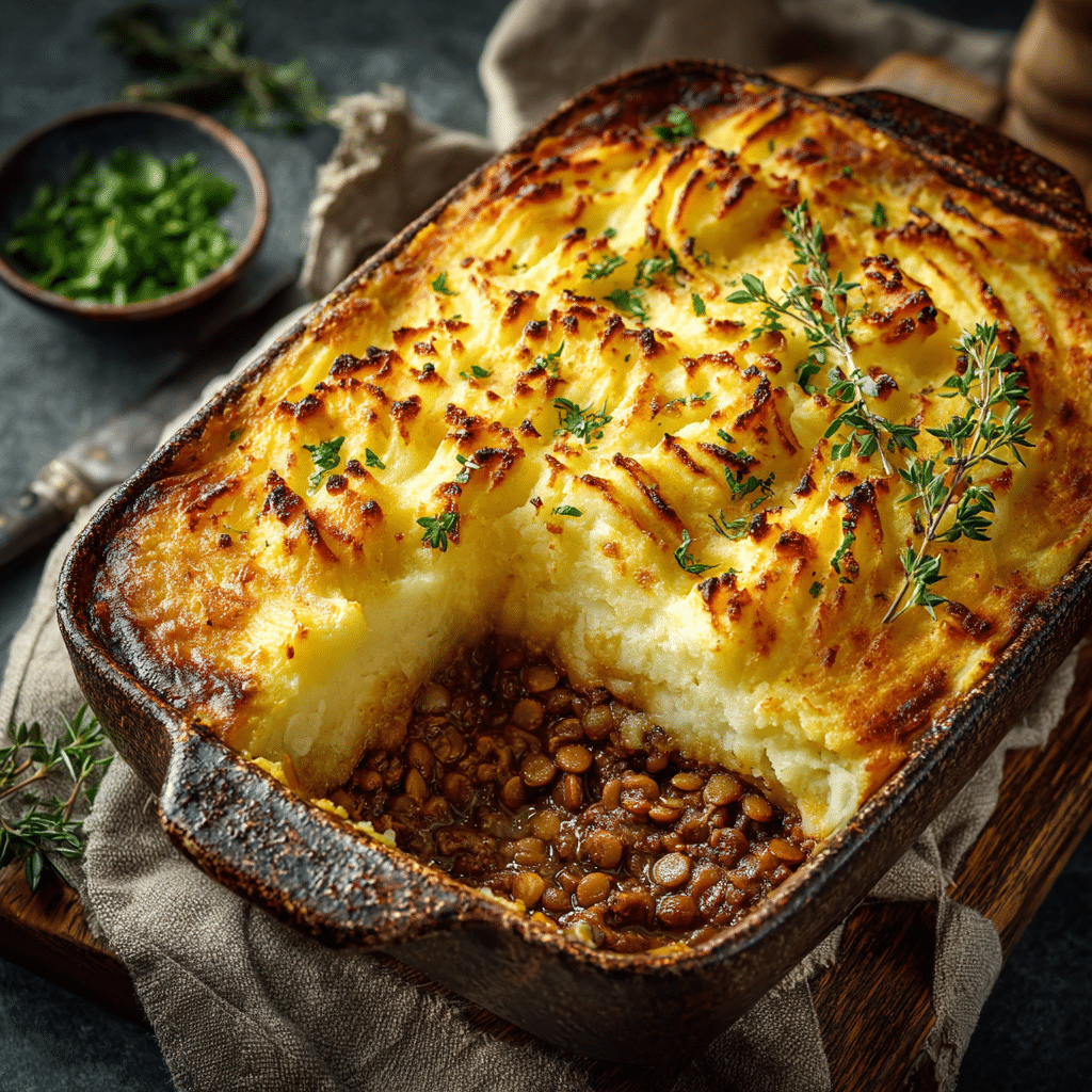 Vegan Lentil Shepherd’s Pie Recipe | Cozy & High-Protein