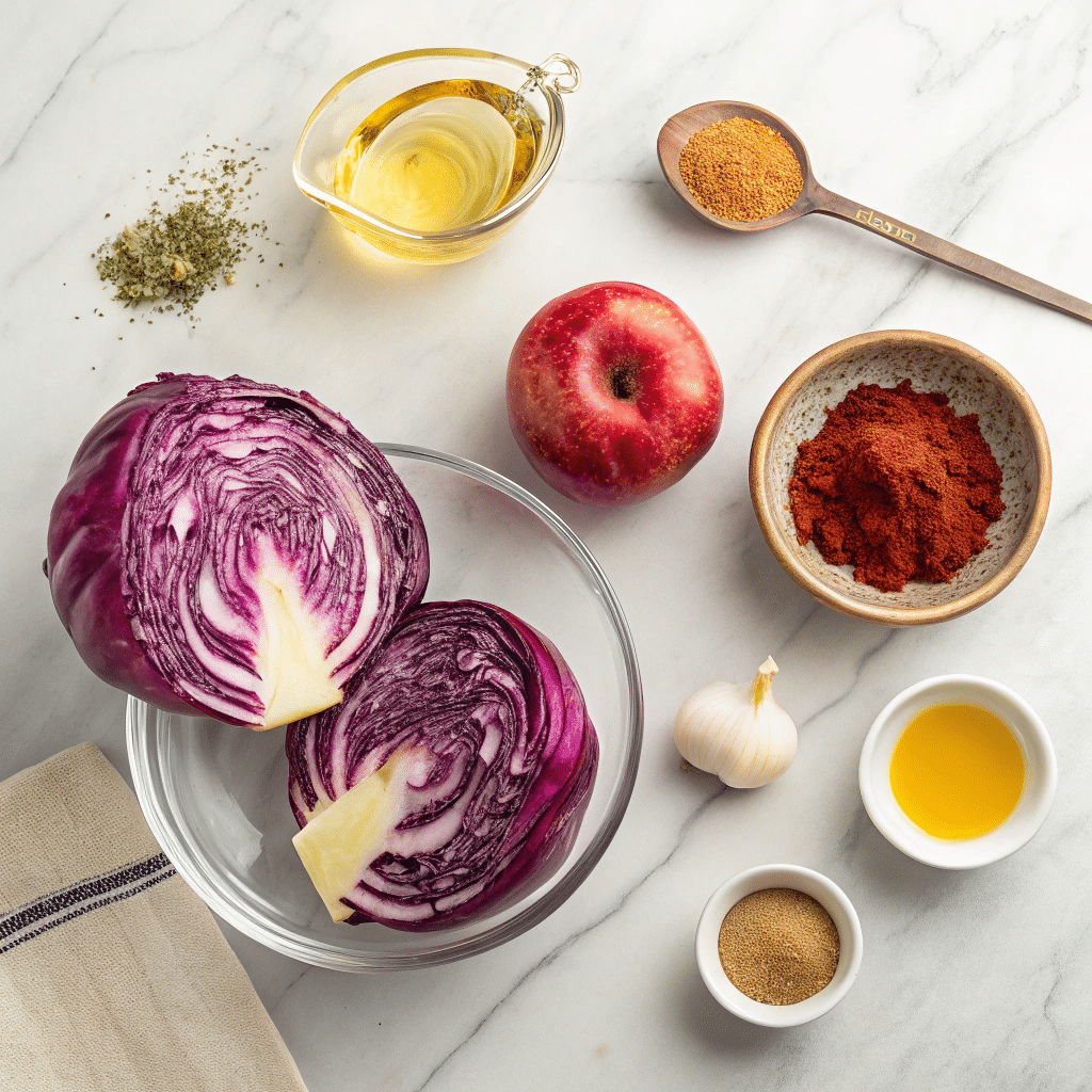 Low-Cal Roasted Red Cabbage Wedges Recipe