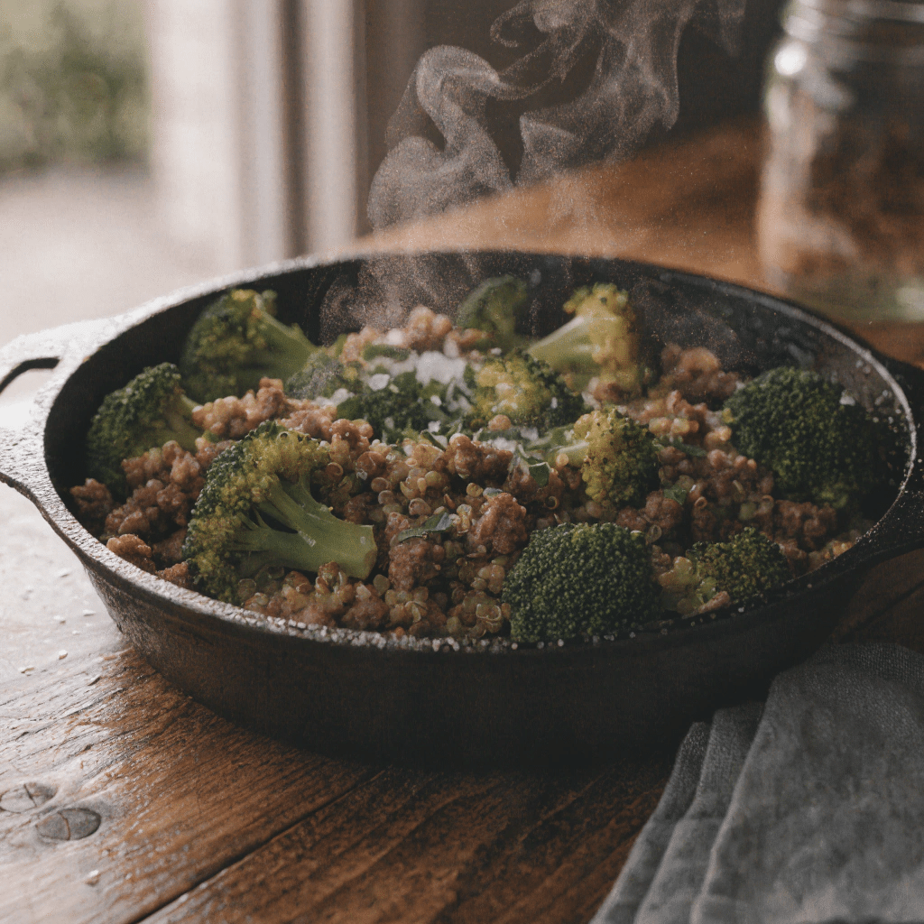 High Protein Beef Quinoa Skillet (Easy One-Pan Dinner)