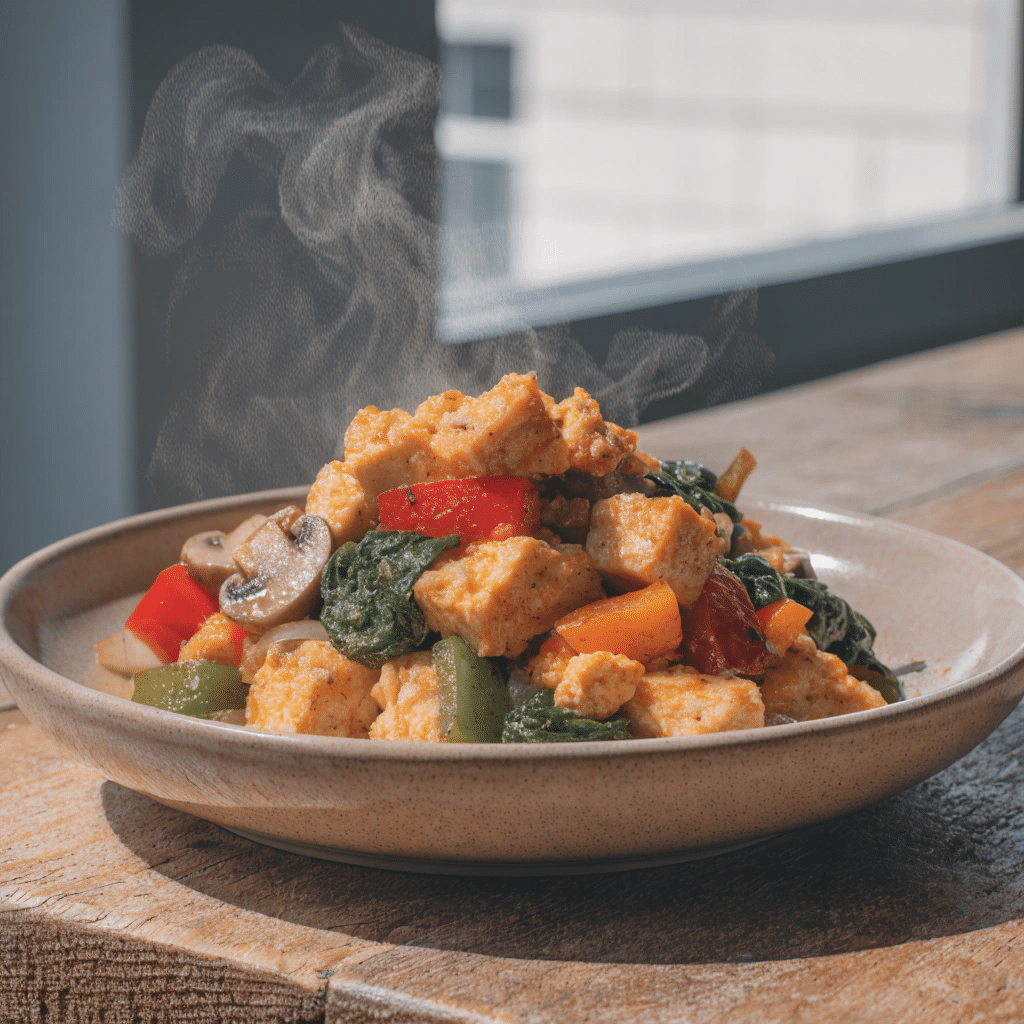 Protein-Rich Tofu Veggie Scramble for Breakfast