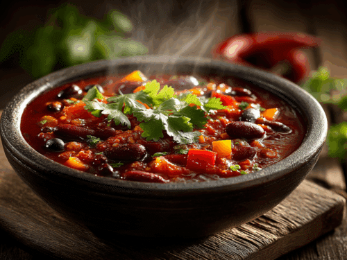 Plant-Based Chili with Beans – Easy Vegan Recipe