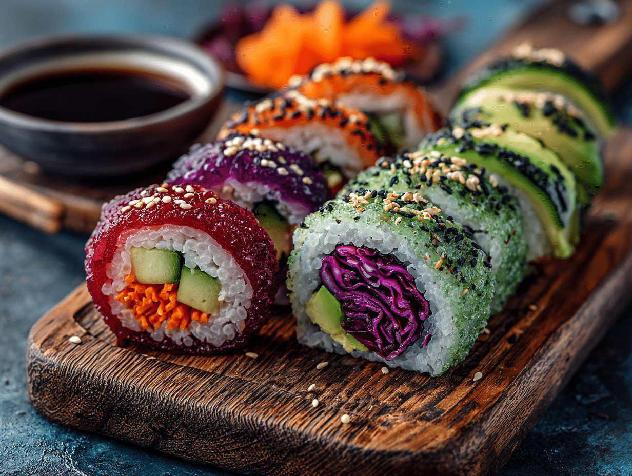 Vegan Sushi Rolls Recipe – Easy, Fresh, Flavorful Veggie Sushi