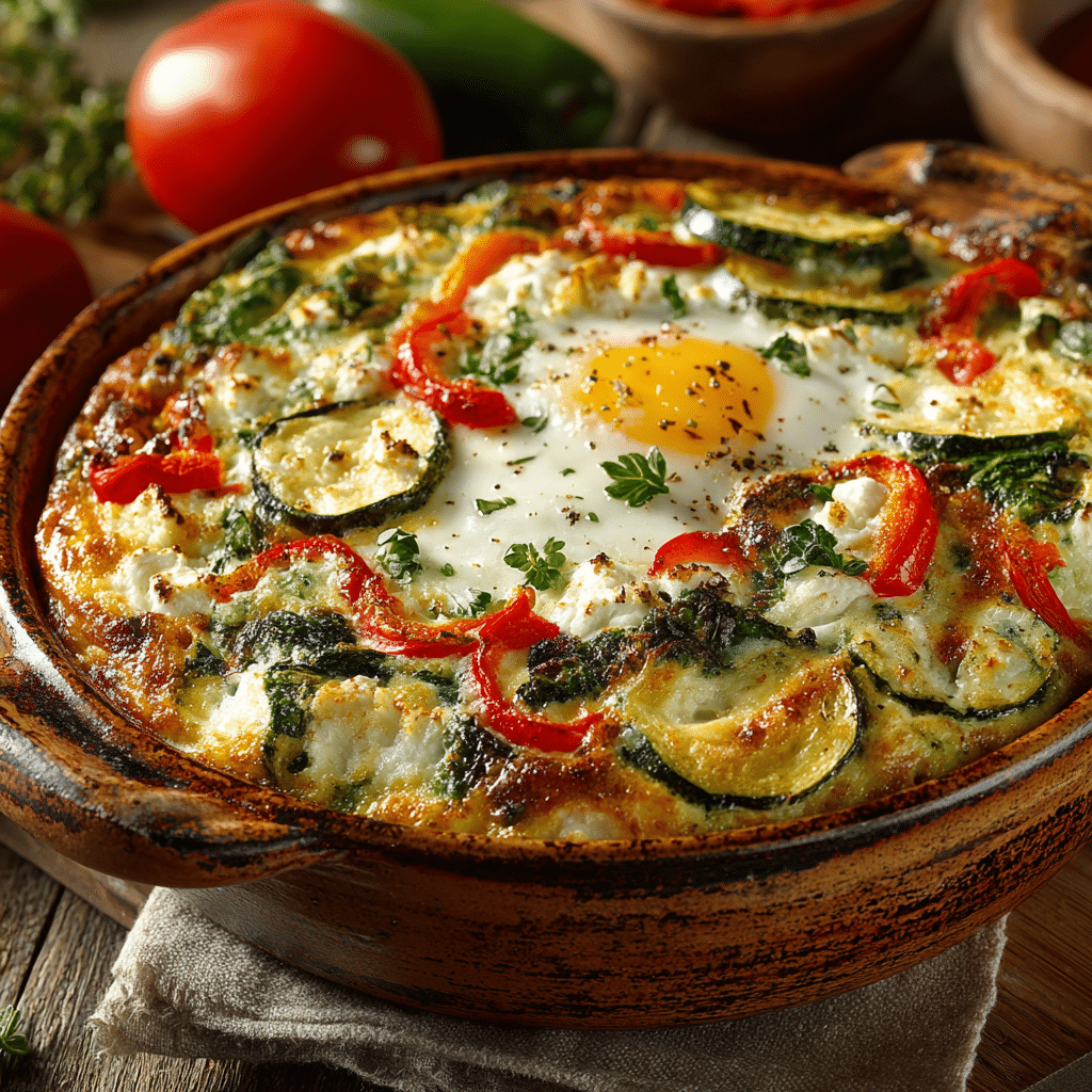 Low-Cal Veggie Egg Bake Recipe | Healthy Breakfast Ideas