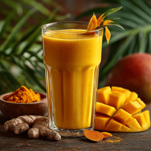 Turmeric Mango Smoothie Recipe (Easy & Healthy)