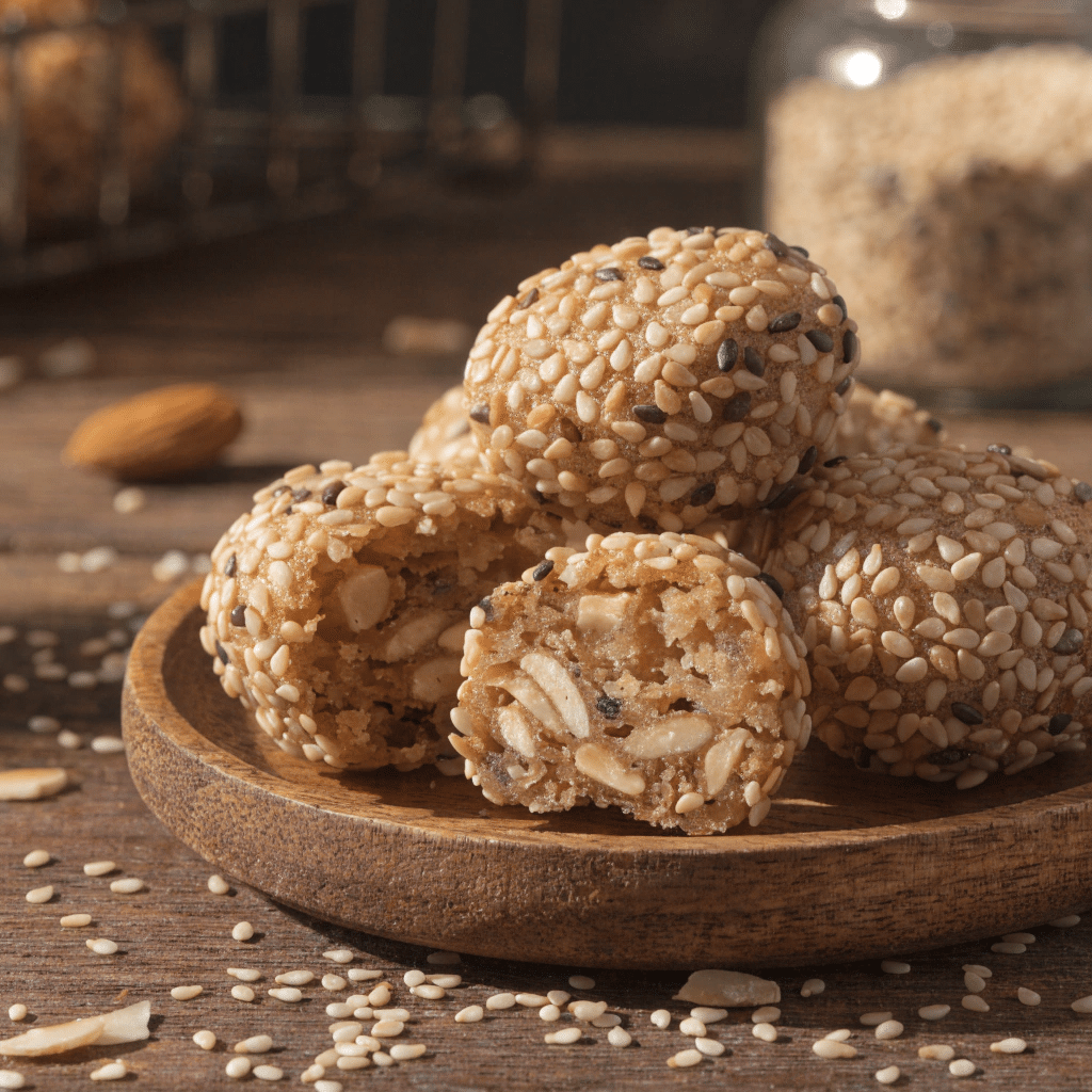 Almond Sesame Crispy Bites Recipe