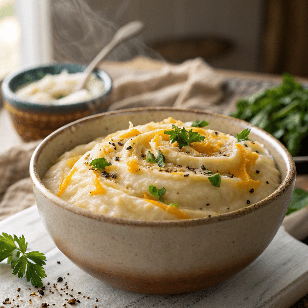 Cheesy Cauliflower Mash Keto – Creamy Low Carb Side