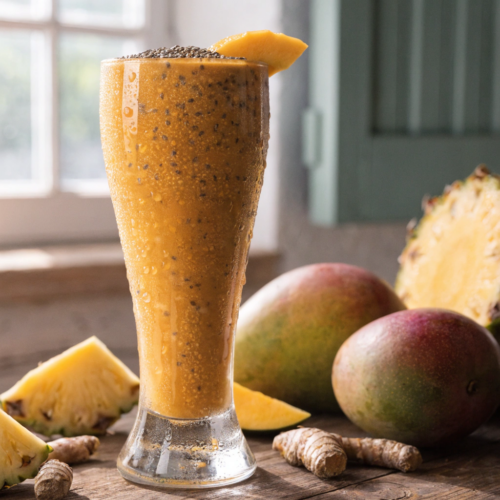Mango Turmeric Chia Smoothie – Creamy Breakfast Boost